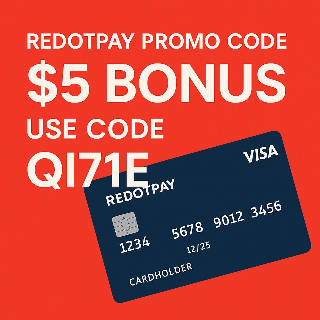 RedotPay Promo Code 2025 — Get $5 Free Bonus | Sohan Online Shop